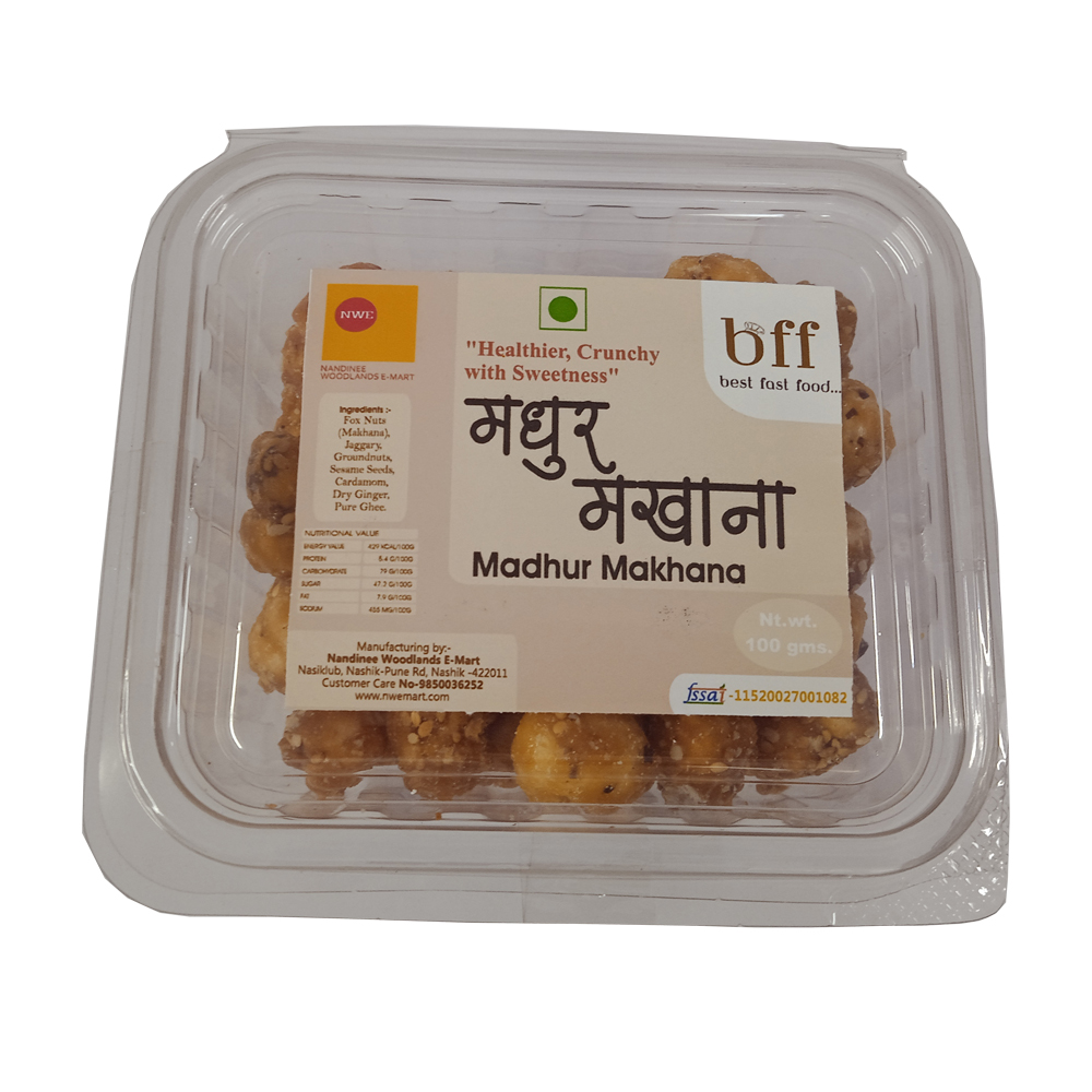 Madhur Makhana 100gm (Box) - Welcome to BFF